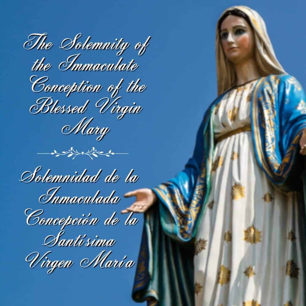 The Solemnity of the Immaculate Conception of Our Blessed Virgin Mary ...